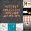 October Speech and Language Activities - Super Power Speech