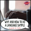 Why and how to do a language sample. - Super Power Speech