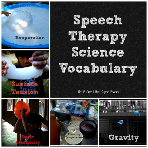 Speech Therapy Science Vocabulary - Super Power Speech