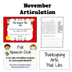 November Speech Lesson Plans 2014 - Super Power Speech