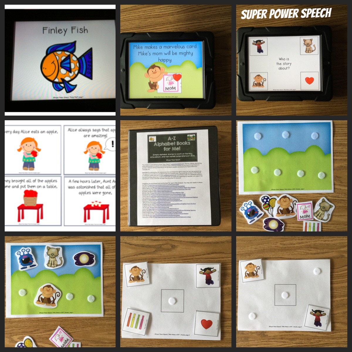 A-Z Alphabet Books for Me! — Super Power Speech