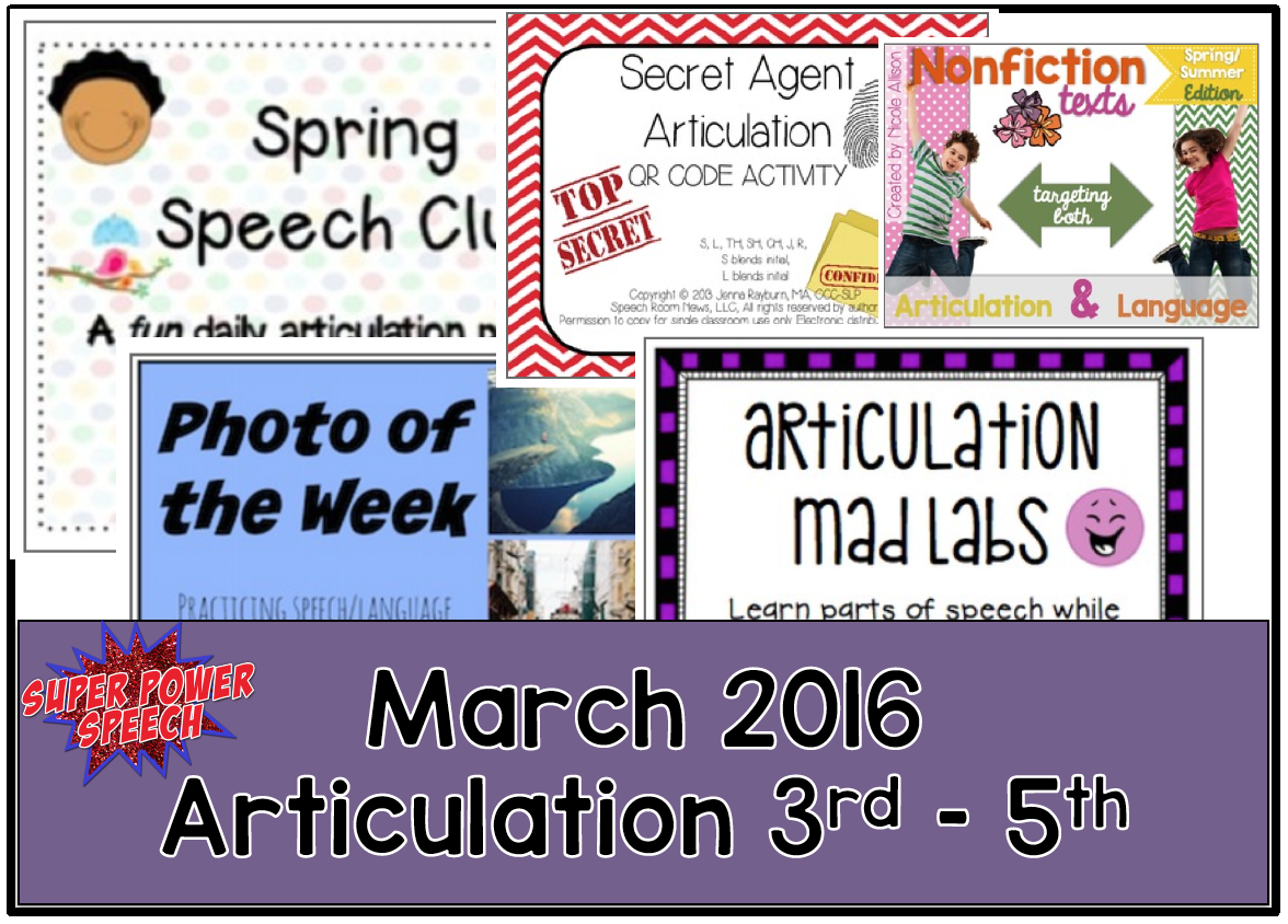 March 2016 Lesson Plans - Super Power Speech