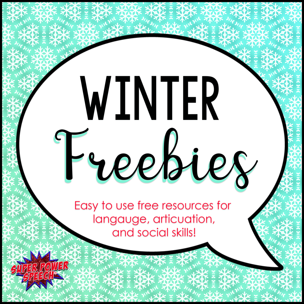 Spring Freebies – Free resources for speech and language – Super Power ...