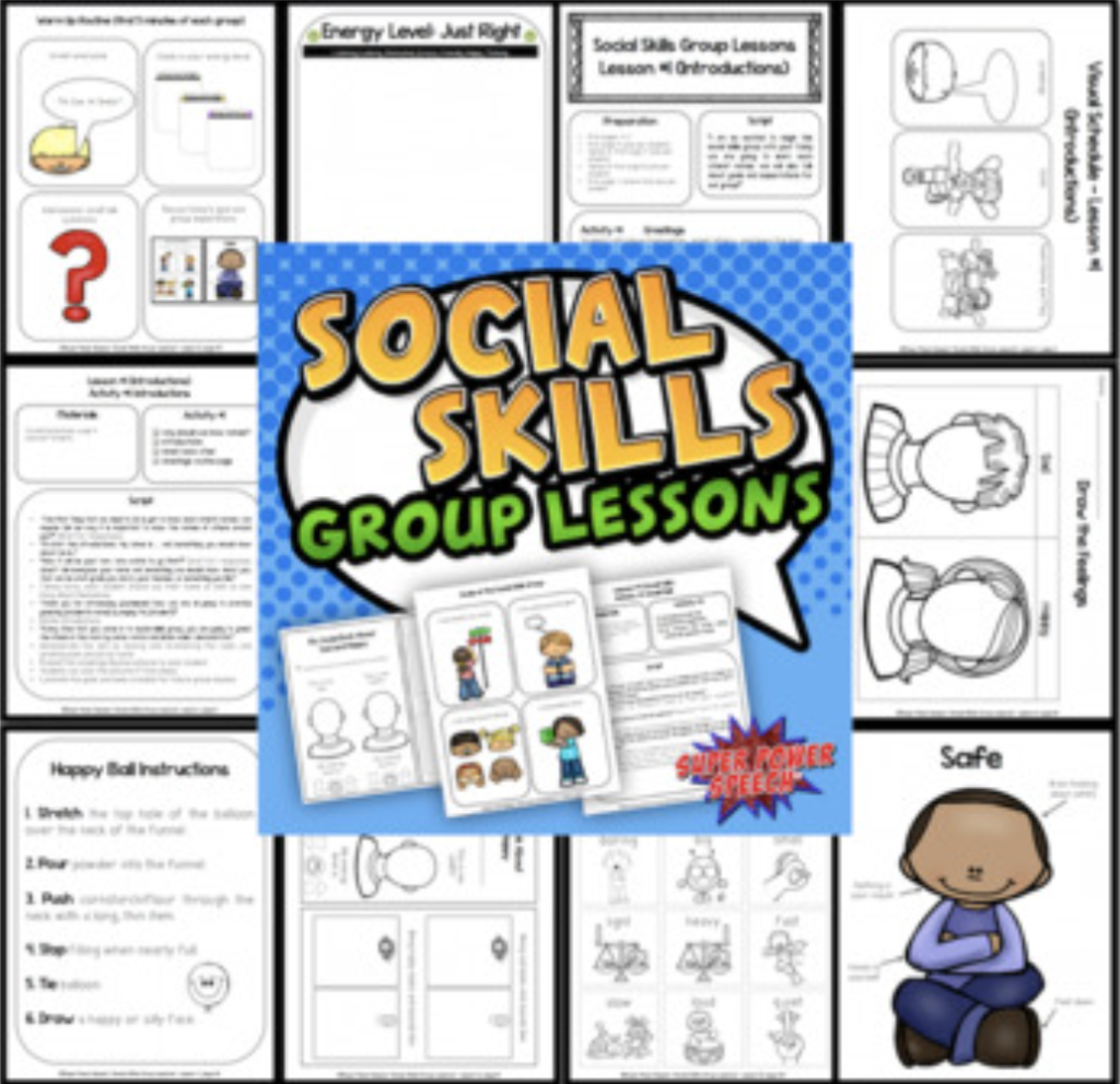 Social Skills Group Lessons - Super Power Speech