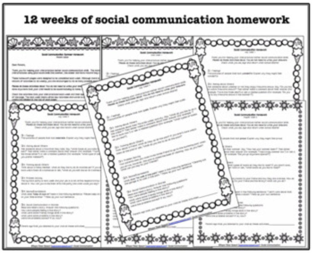 Social Communication Homework for the Summer - Super Power Speech