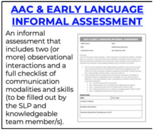 AAC Informal Assessment - Super Power Speech